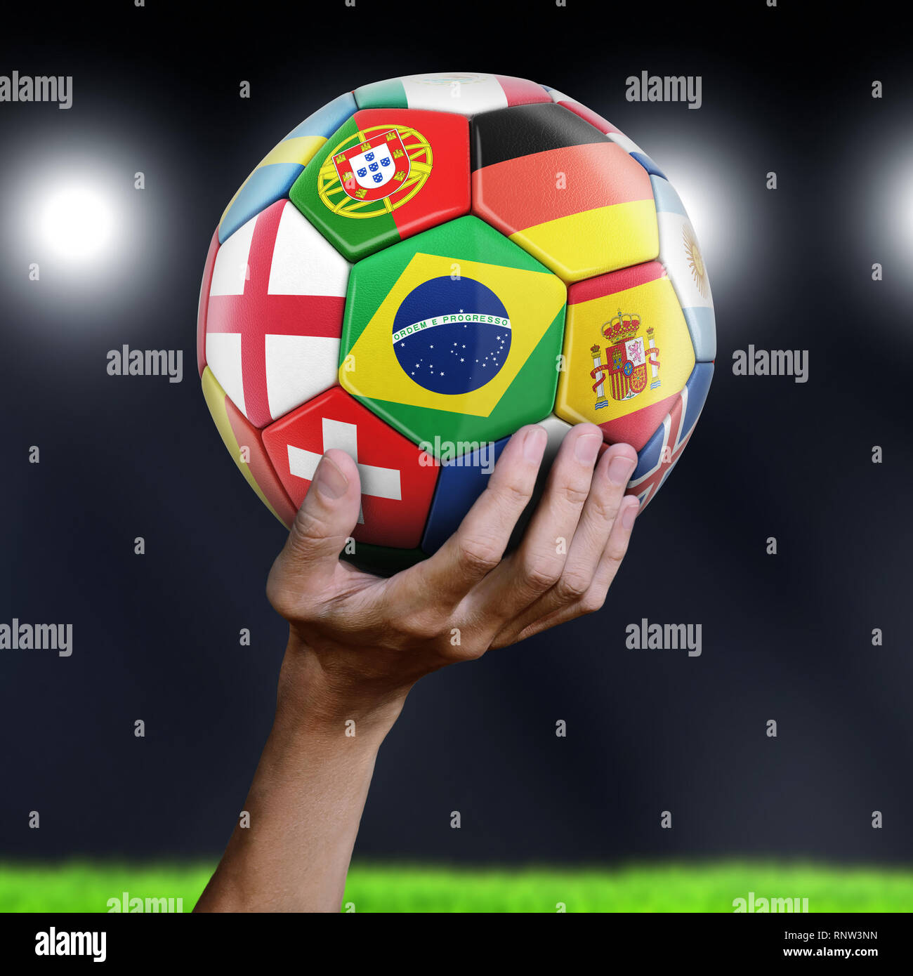 3d soccer ball mexico flag hi-res stock photography and images - Alamy