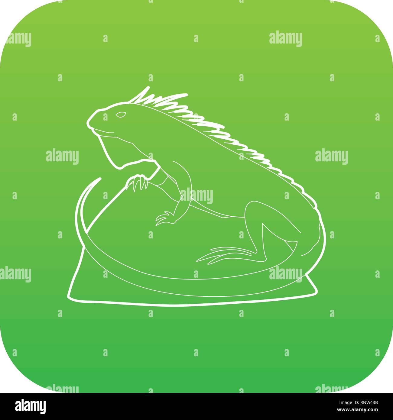 Varan icon green vector Stock Vector Image & Art - Alamy