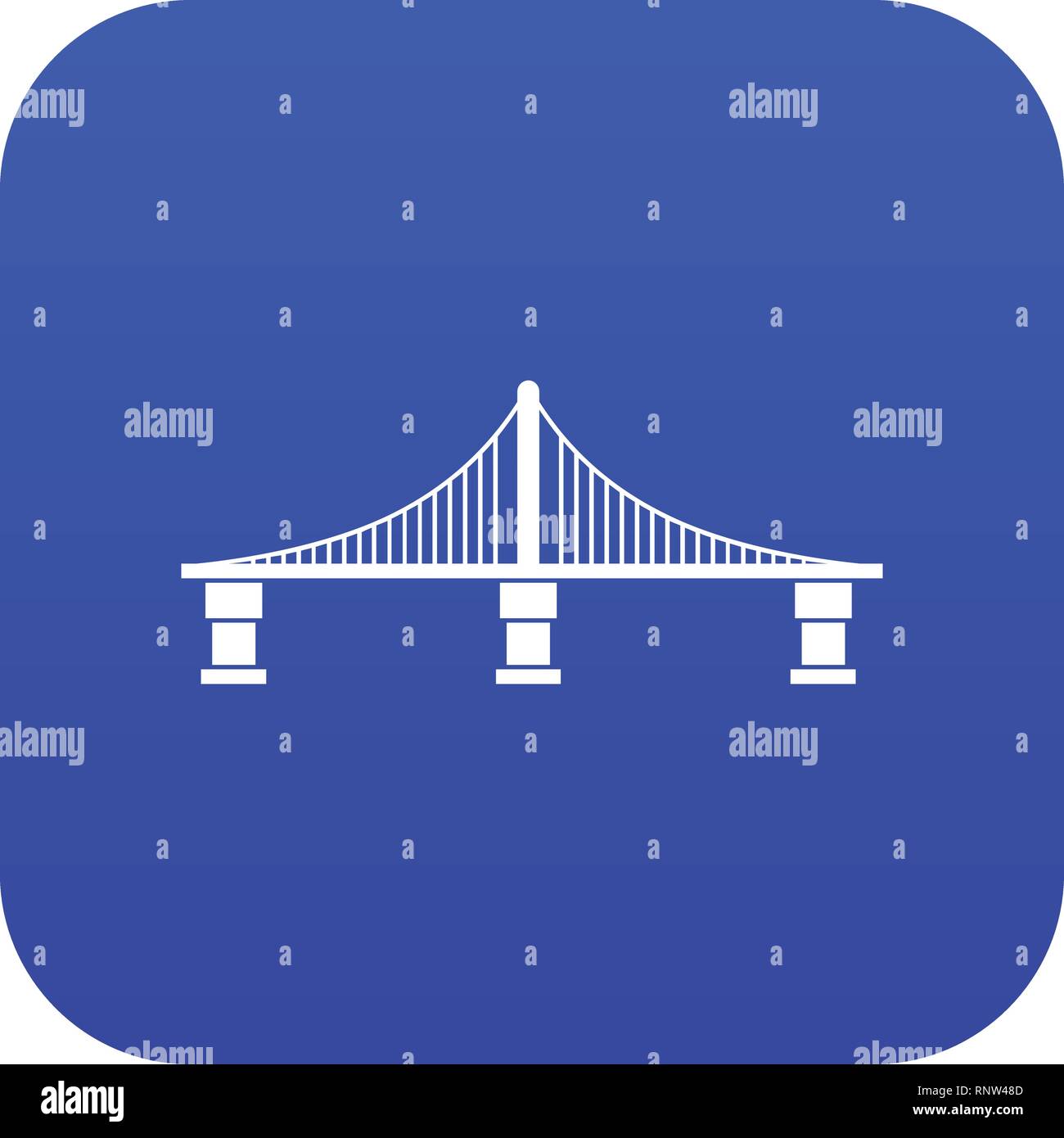 Bridge icon digital blue Stock Vector Image & Art - Alamy