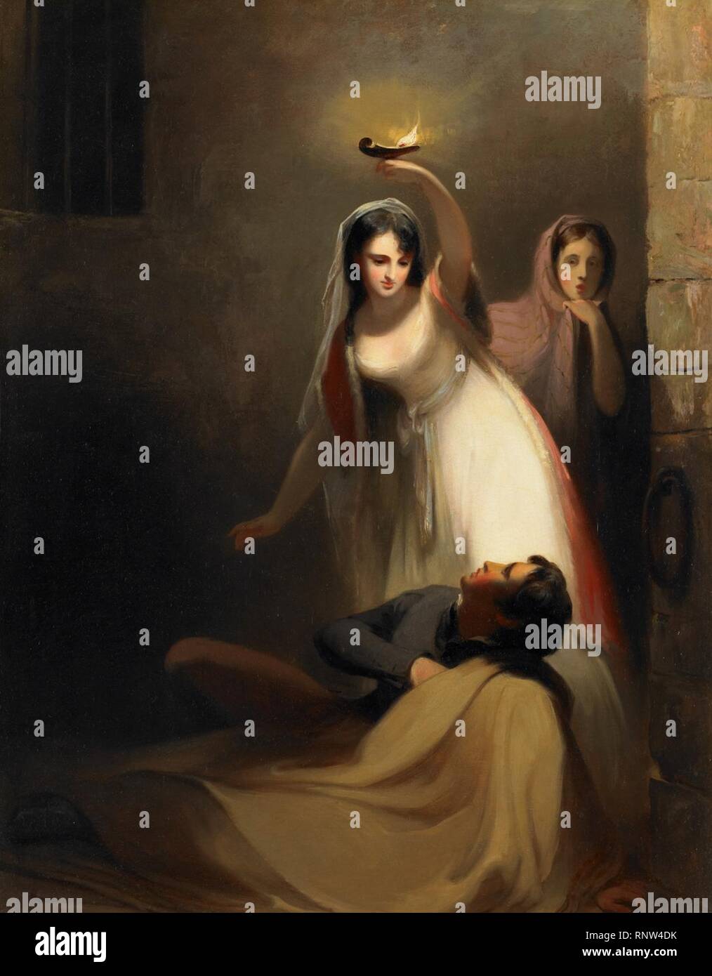 Cecelia Howard and Katherine Plowden arousing the prisoner Edward ...