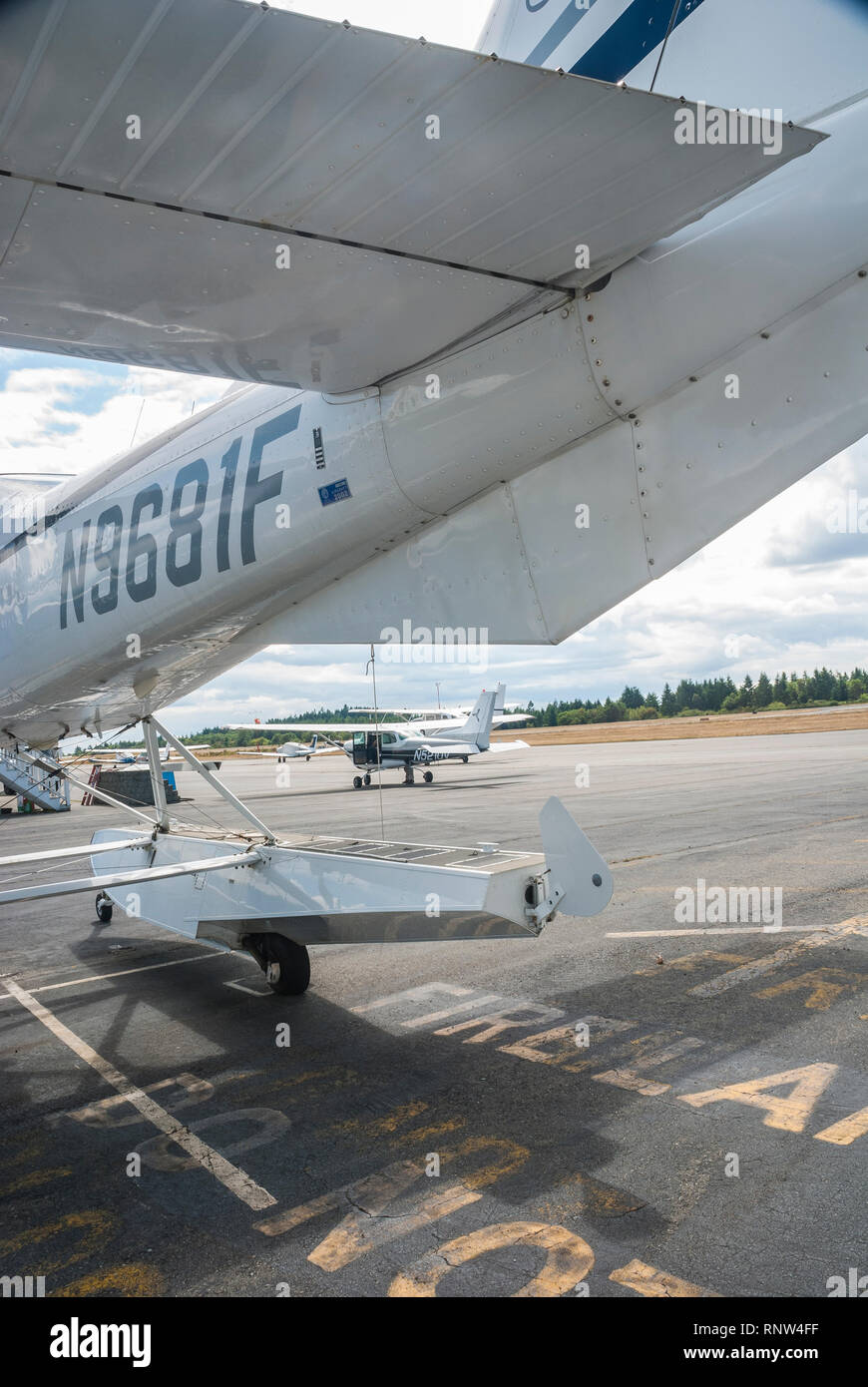 Aircraft at Gig Harbor Airport in Washington State Stock Photo - Alamy