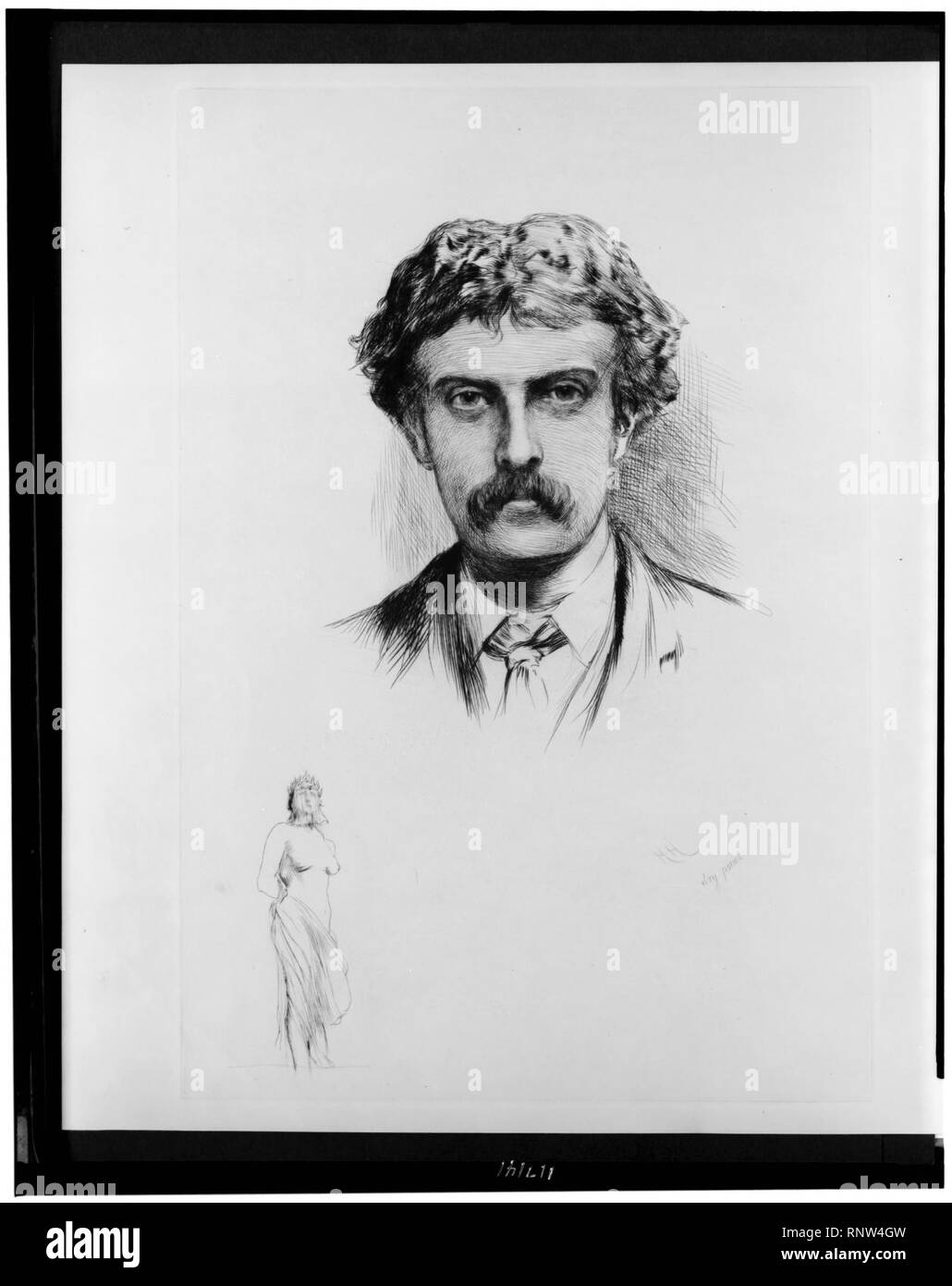 Cecil Lawson, head-and-shoulders portrait, facing front) - HH Stock ...