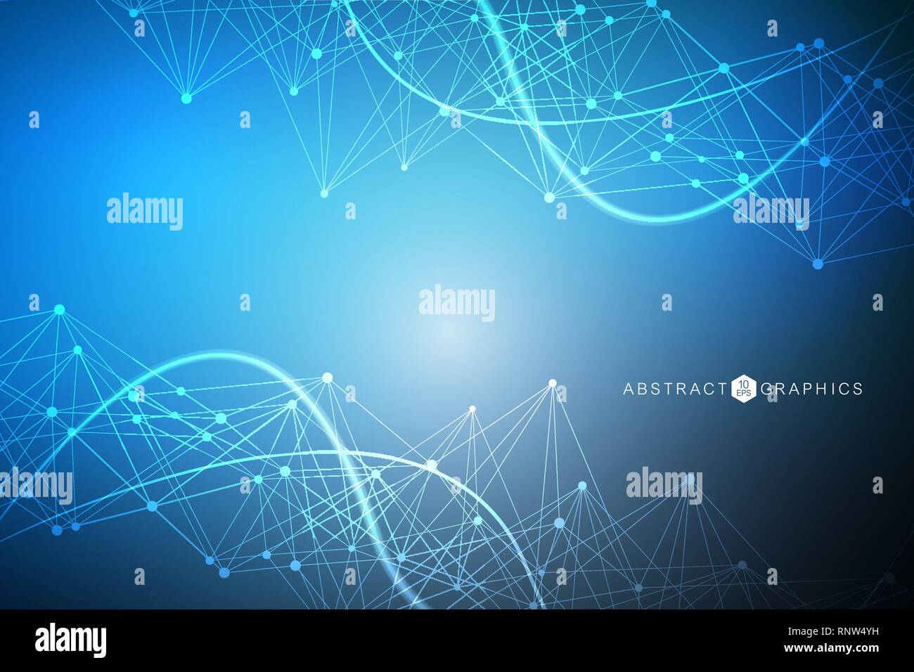 Big Data Visualization Background. Modern futuristic virtual abstract ...