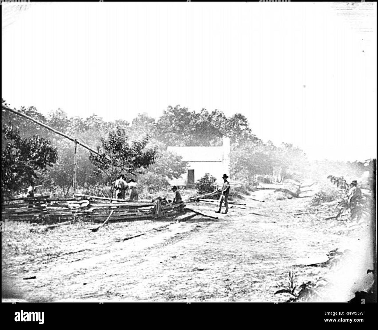Cedar Mountain, Va. A Confederate field hospital Stock Photo - Alamy
