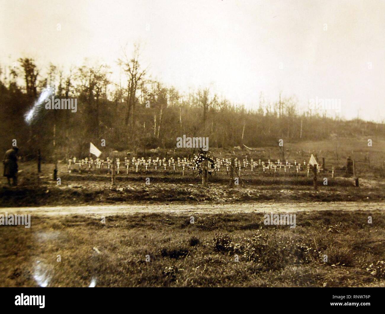Cemetery No. 66, G.R.S., established by Grave Registration Service Unit ...