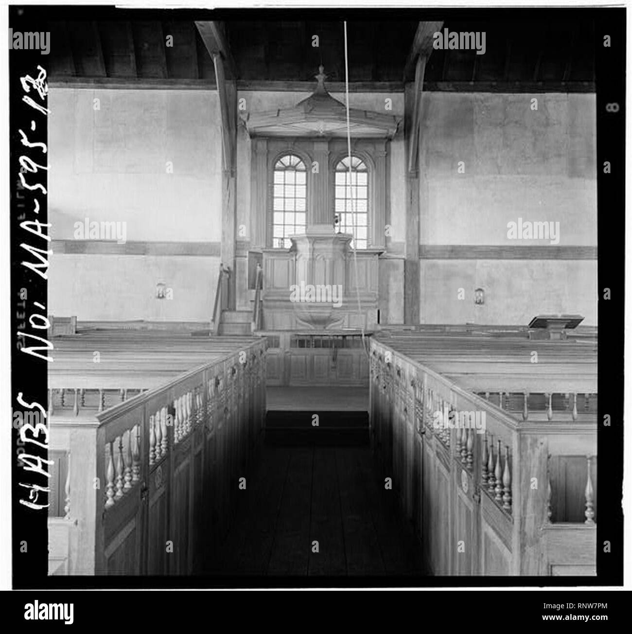 Center aisle Old Ship Church Stock Photo - Alamy