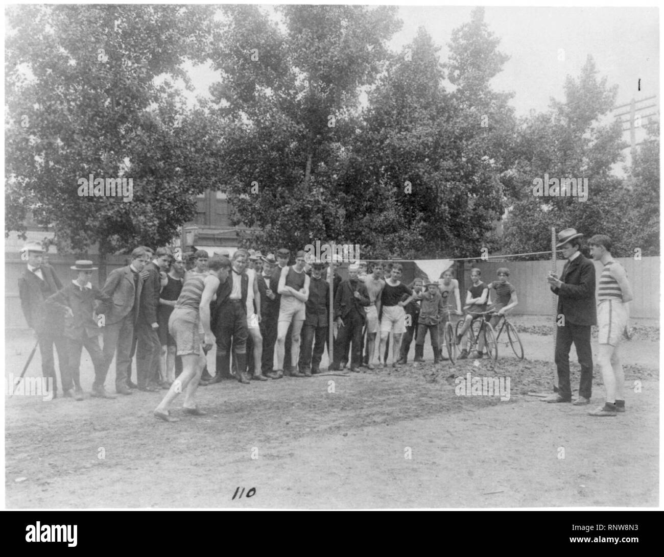 Central High School student in high jump competition, Washington D.C ...