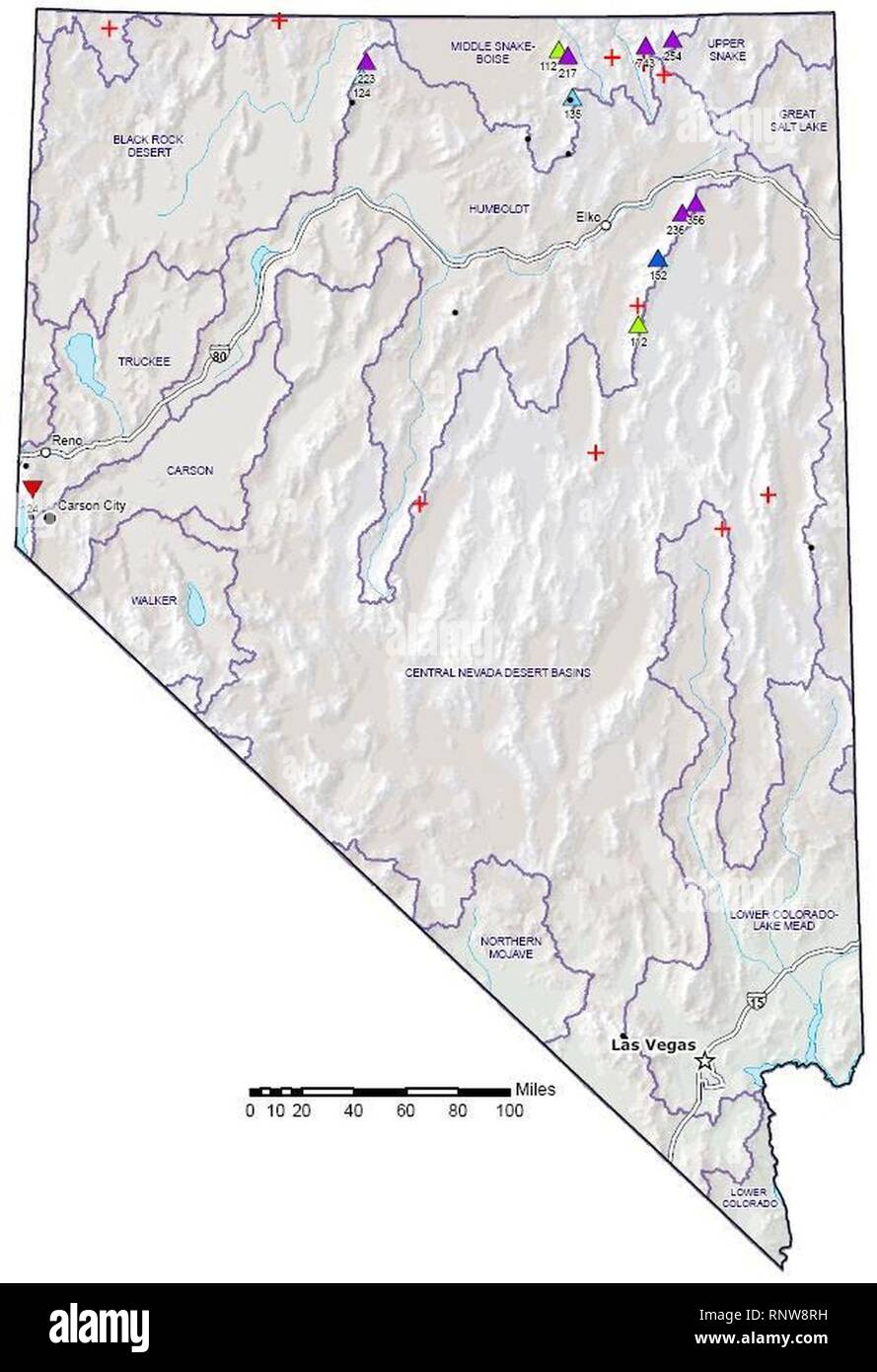 Central Nevada Desert Basins Stock Photo - Alamy