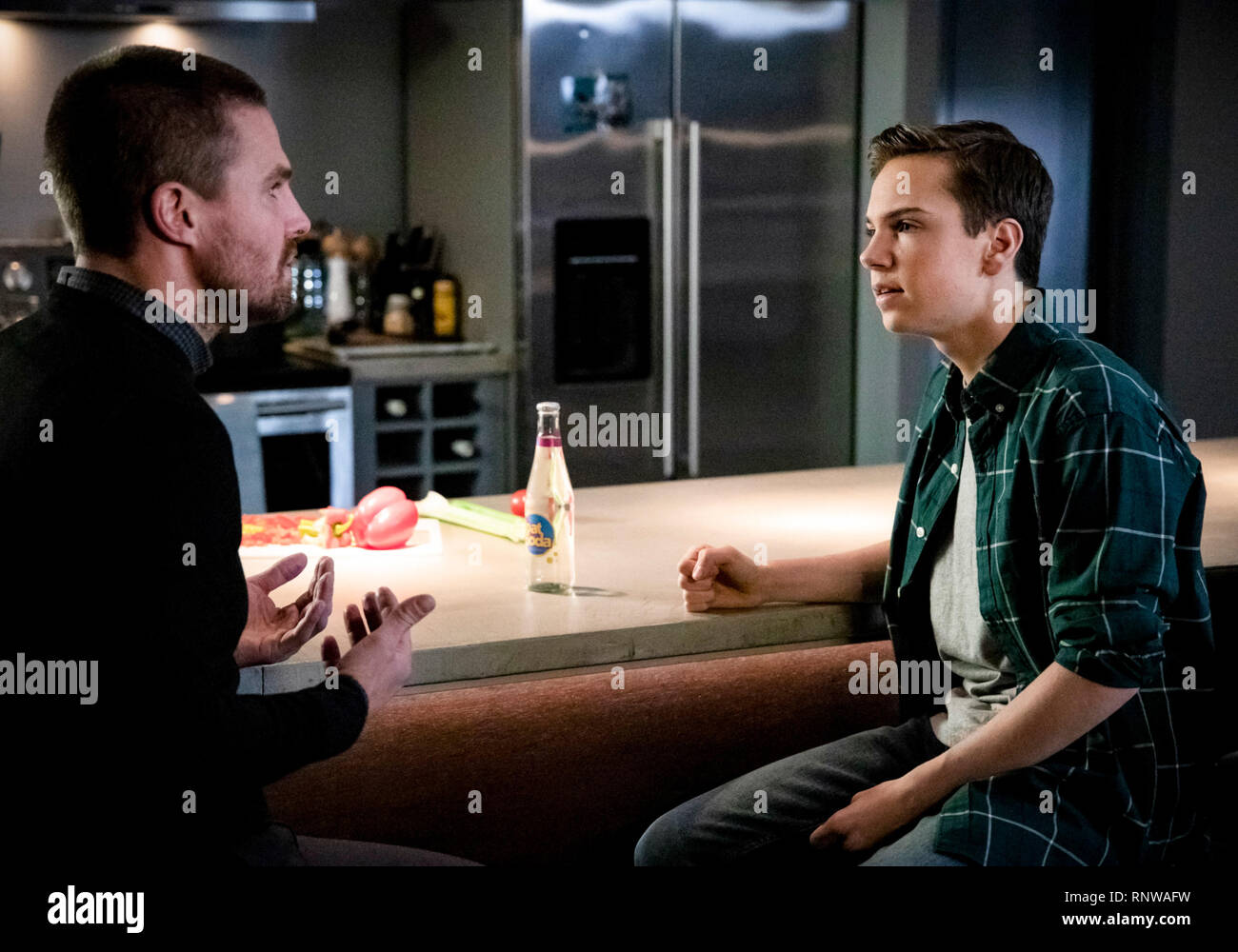 ARROW, from left: Stephen Amell, Jack Moore, 'Star City Slayer ...