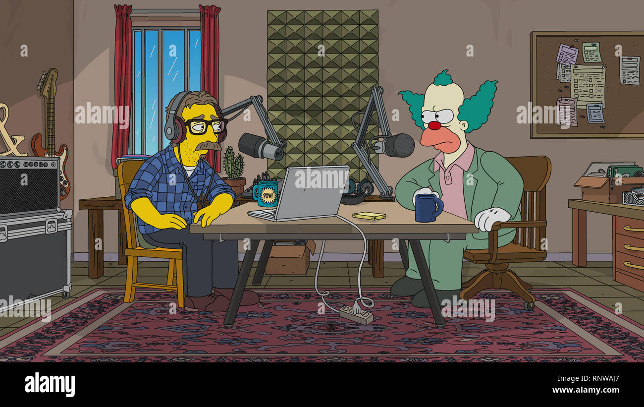 THE SIMPSONS, (from left): Marc Maron (voice by himself), Krusty the ...
