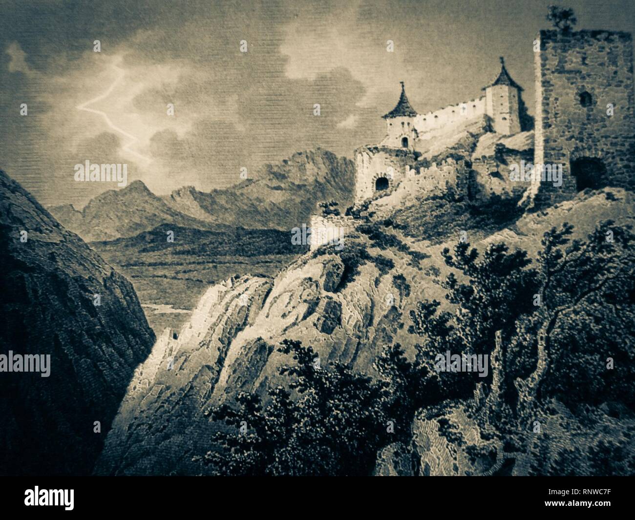 Cetatea Rasnov by Ludwig Rohbock Stock Photo - Alamy