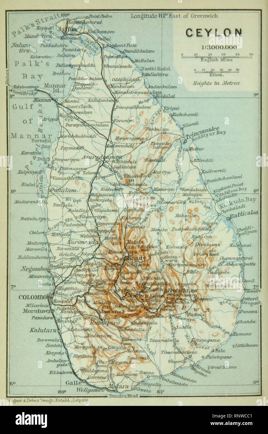 Ceylon (ca 1914 Stock Photo - Alamy