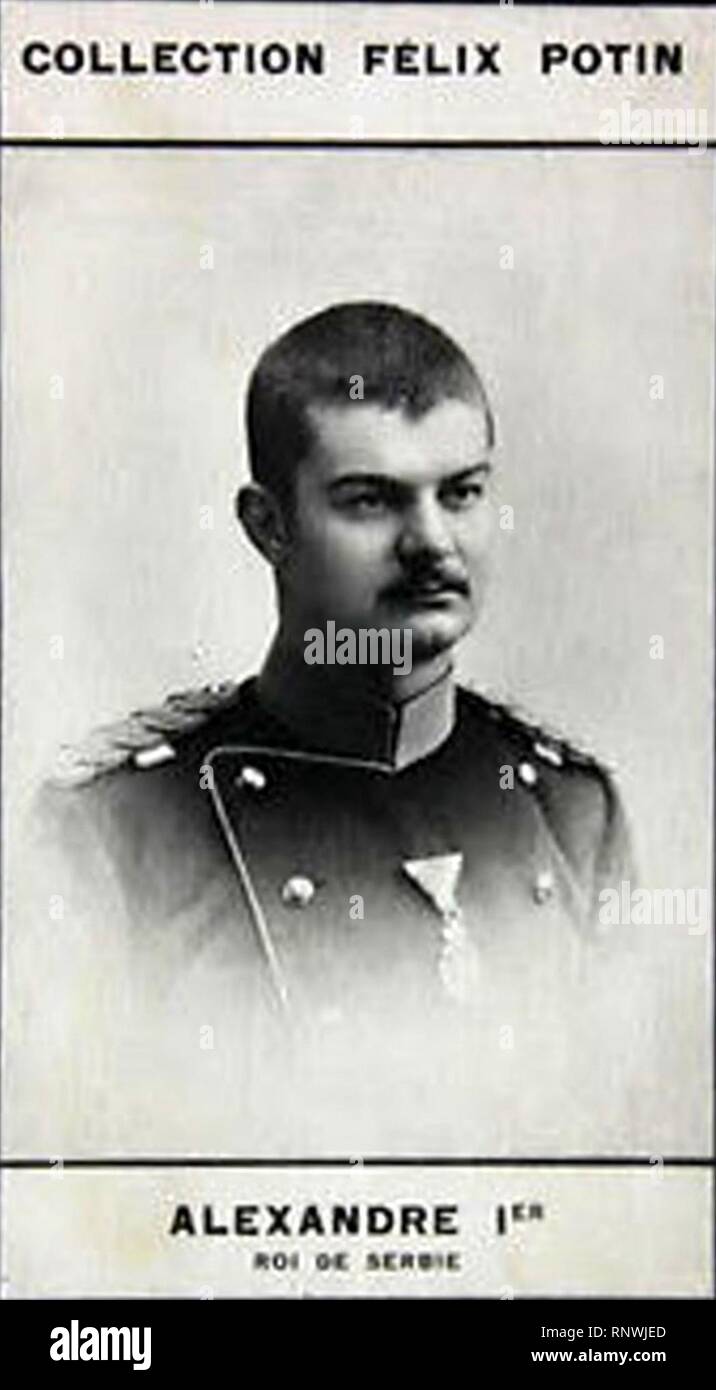 CFP Alexandre 1er, roi de Serbie (1 Stock Photo - Alamy