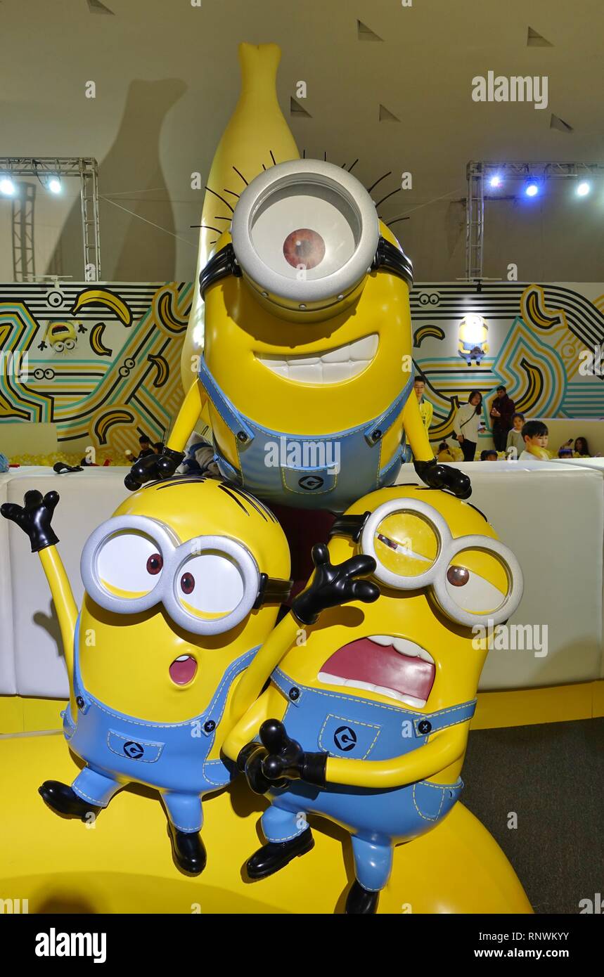 SHENZHEN, CHINA -23 DEC 2018- View of the Despicable Me: Minions ...
