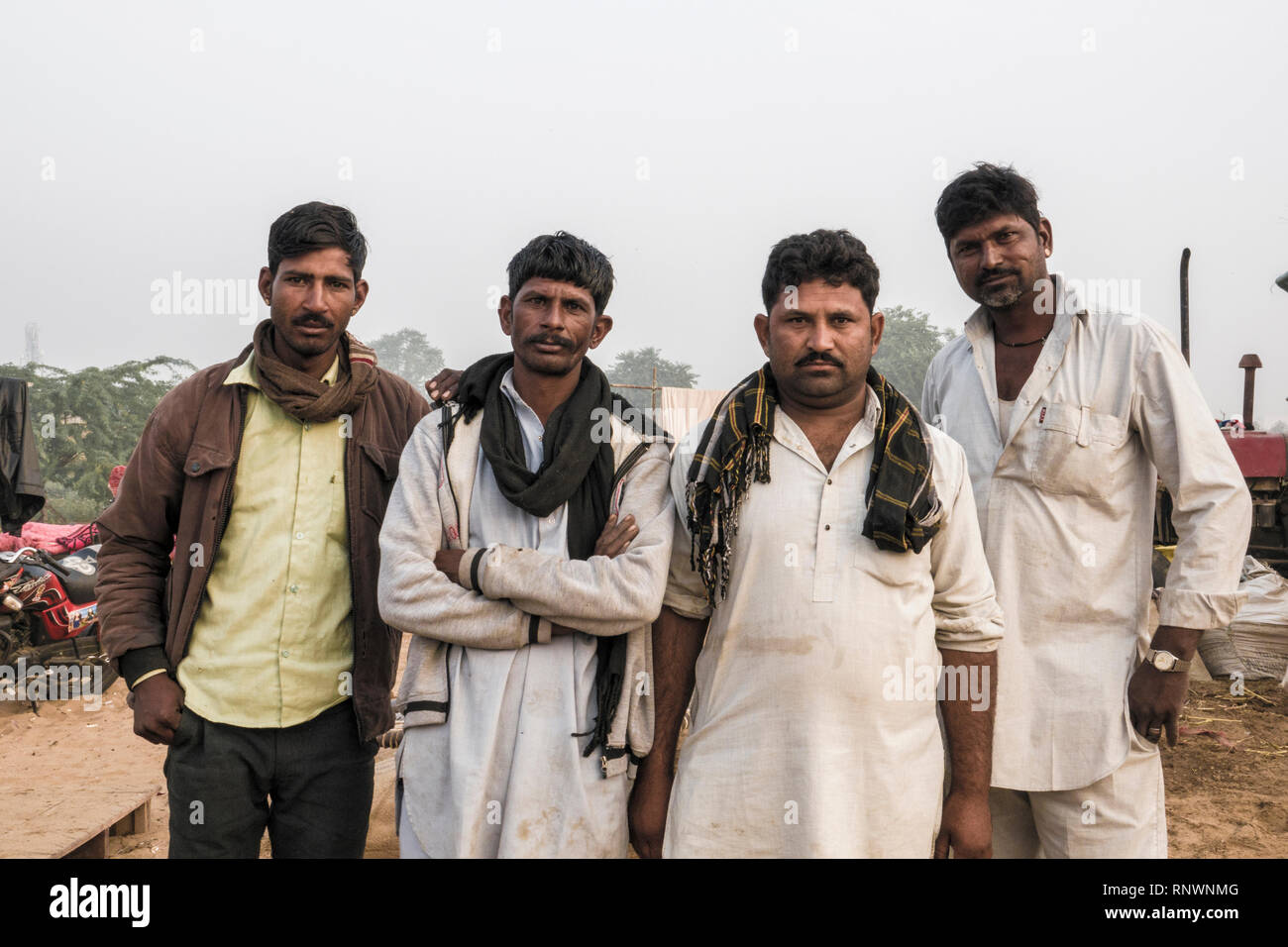 Indian men at Pushkar camel fair in Rajasthan, India Stock Photo - Alamy