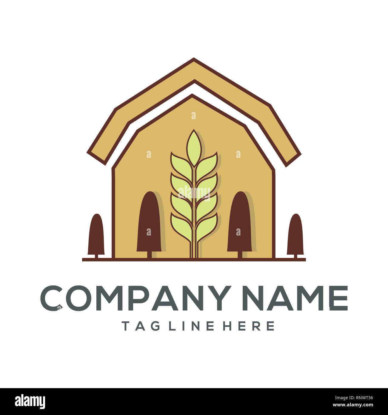 Agriculture logo icon and illustration for your business or company ...
