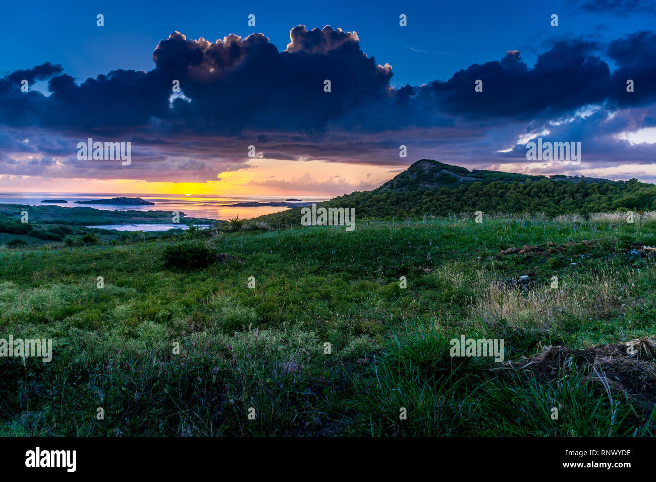 Sunny tropical island viewed from hi-res stock photography and images ...