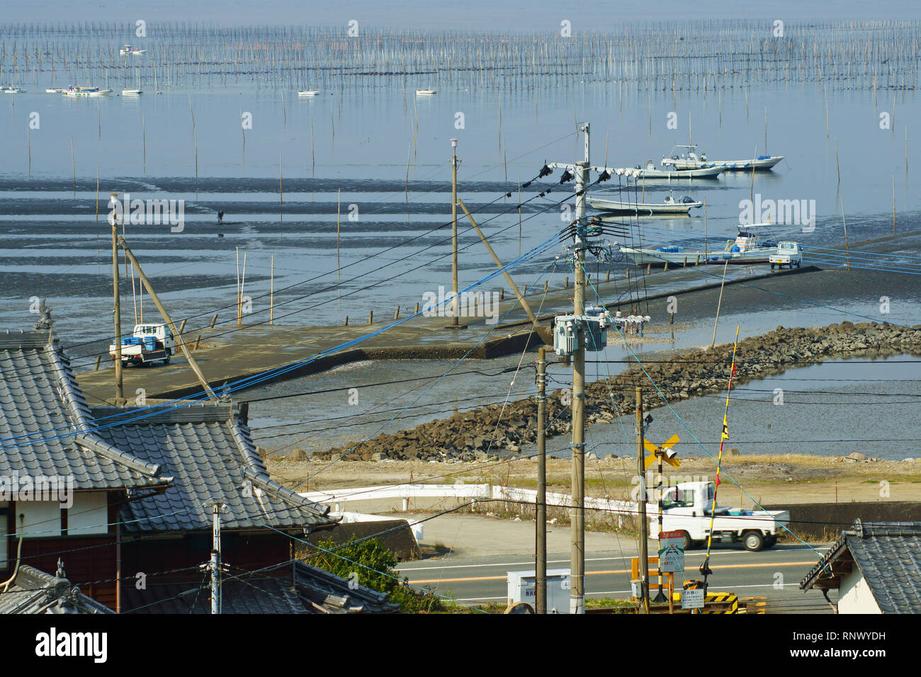 Mudflat of Ariake Sea, Kumamoto Prefecture, Japan Stock Photo - Alamy
