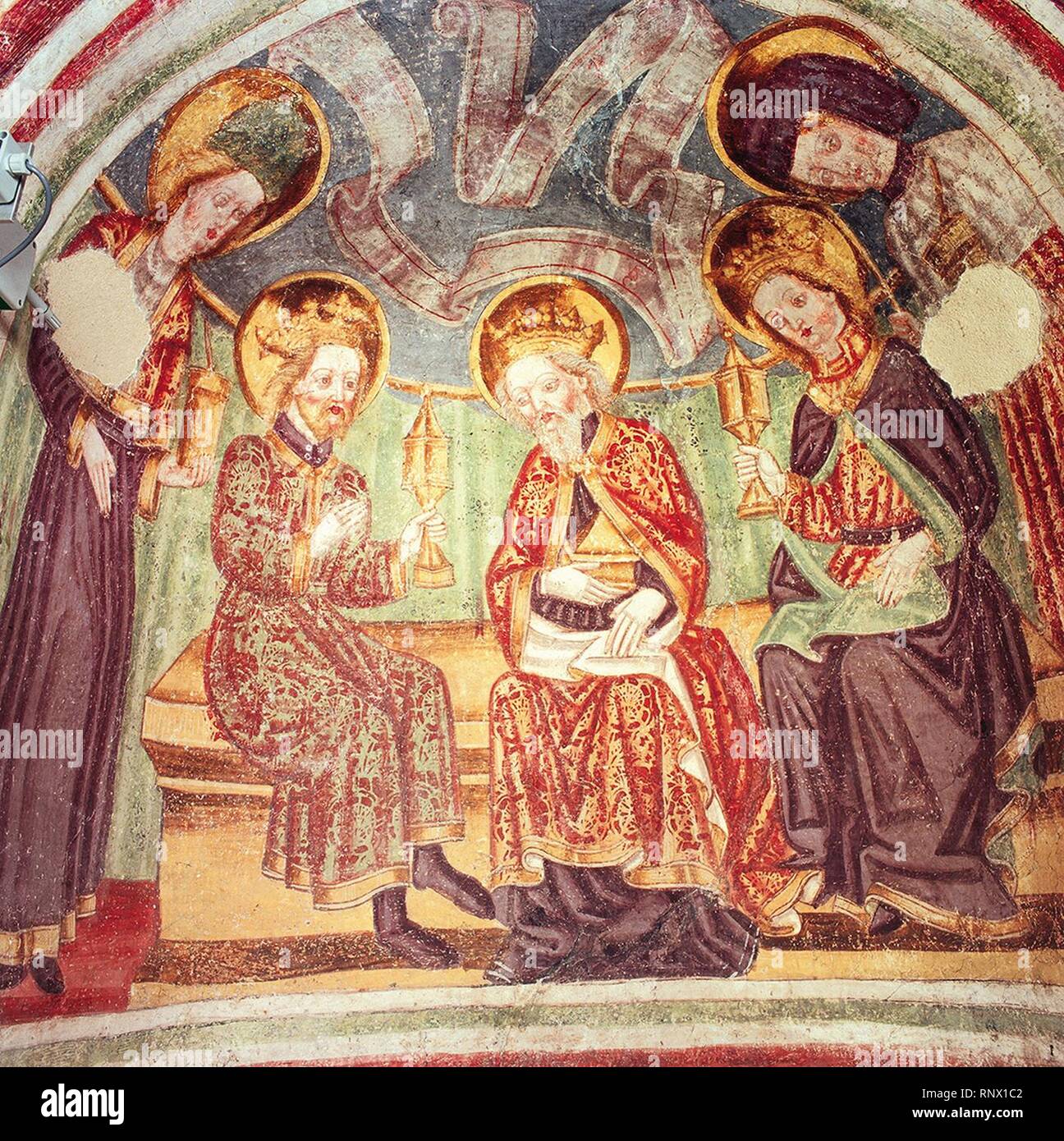 Cerkev Sv. Trojice v Hrastovlju - freska 7 Stock Photo - Alamy