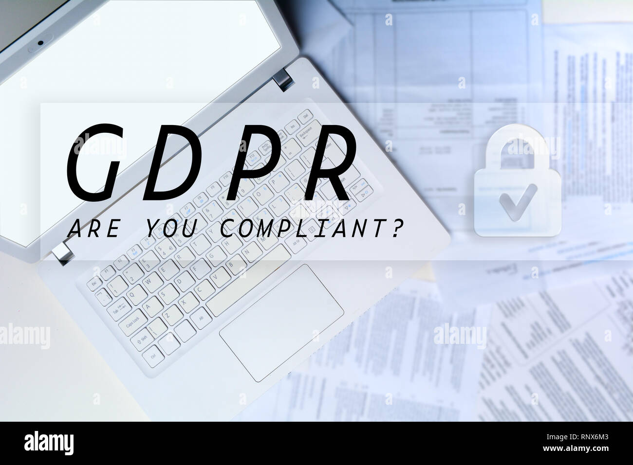 Personal data and sensitive information concept for GDPR Stock Photo ...