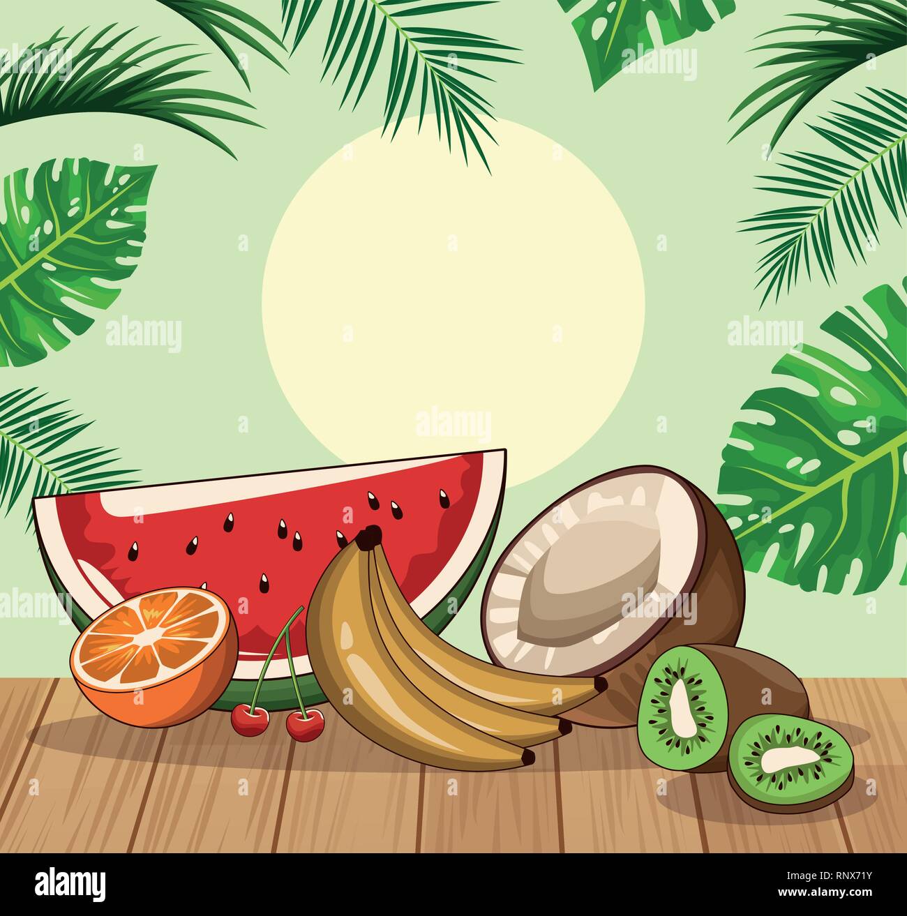 Fresh cold coconut water Stock Vector Images - Alamy
