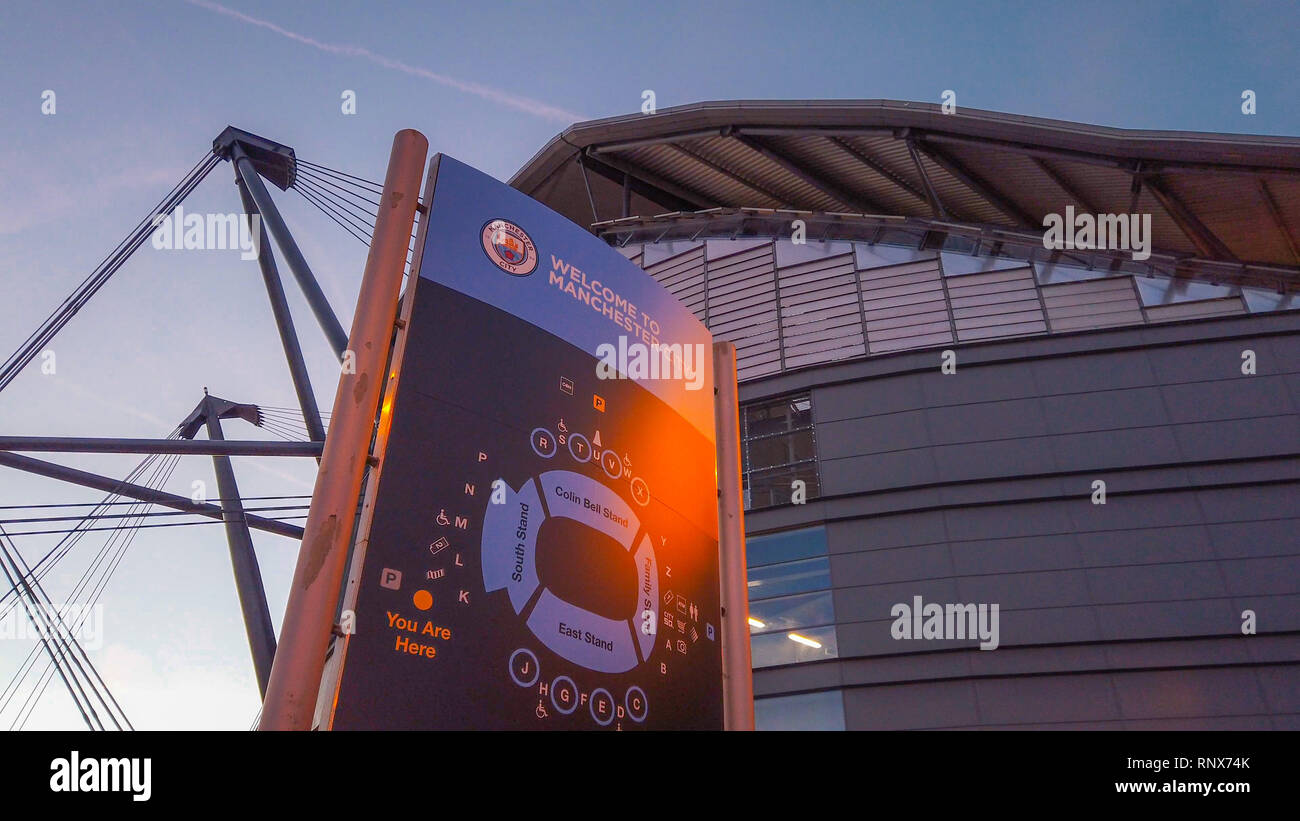 Manchester City football ground the Etihad stadium - MANCHESTER ...