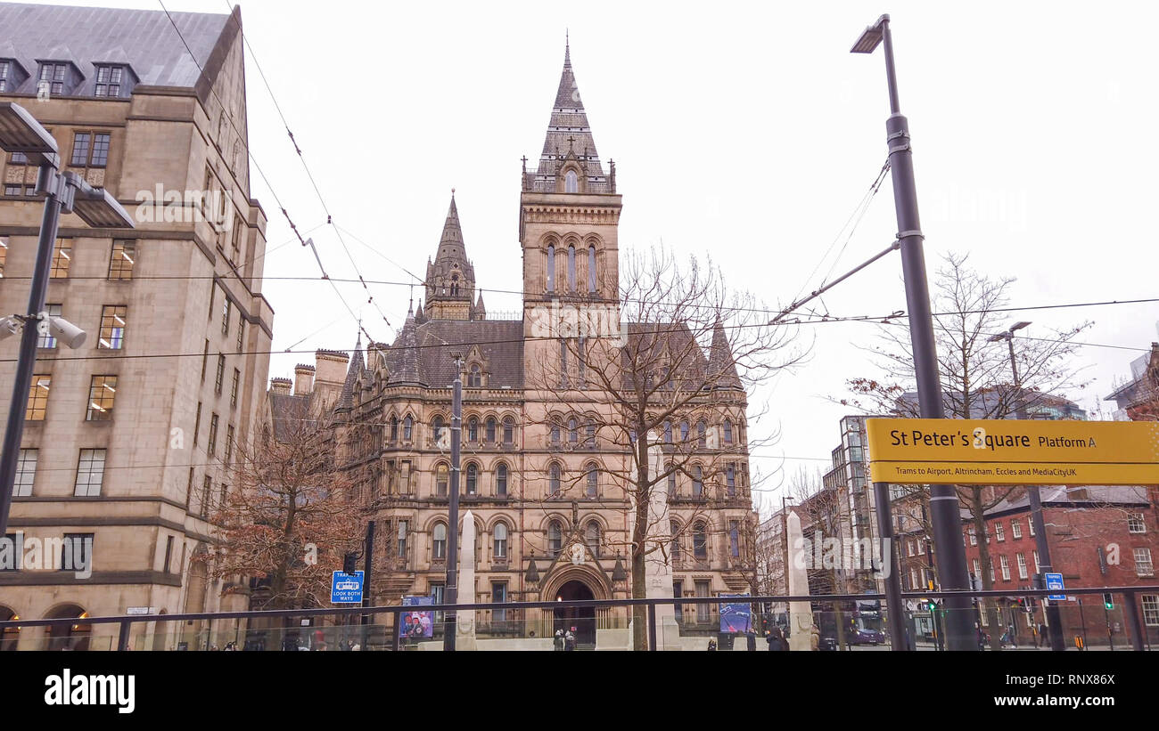 1 st peters square manchester hi-res stock photography and images - Alamy