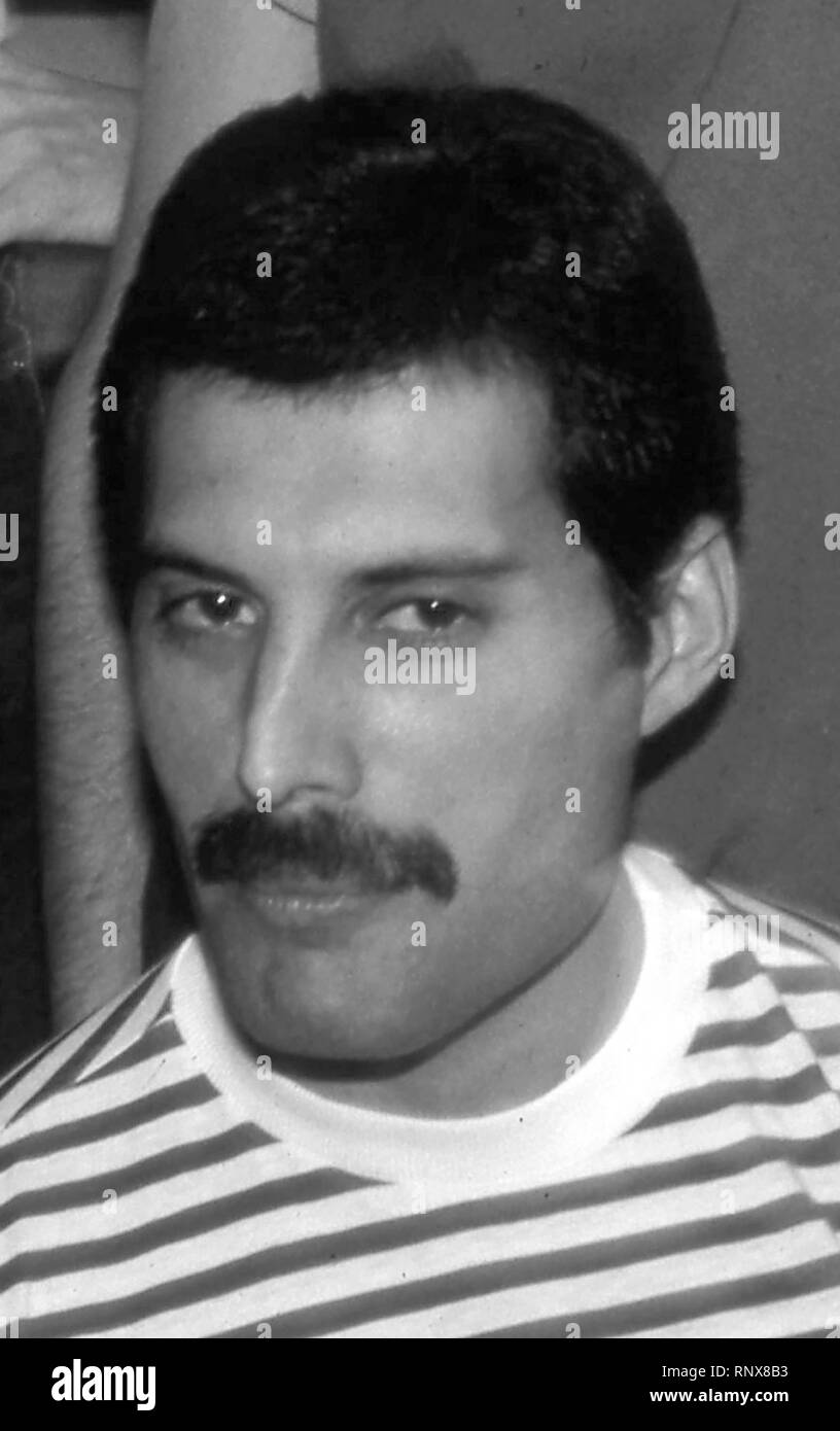 Freddie Mercury of Queen attend Queen Press Conference for Freddie Mercury of Queen attend Queen Press Conference for