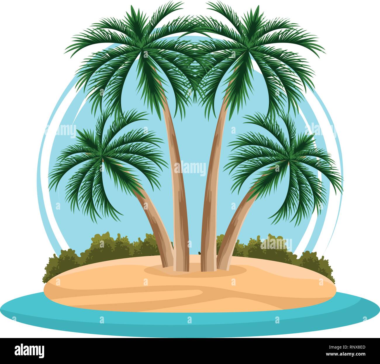 island landscape cartoon Stock Vector Image & Art - Alamy