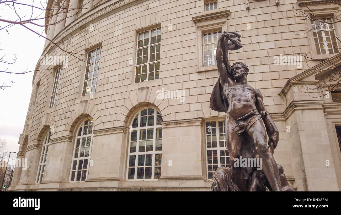 Sculpture in front of the Central Library in Manchester - MANCHESTER ...
