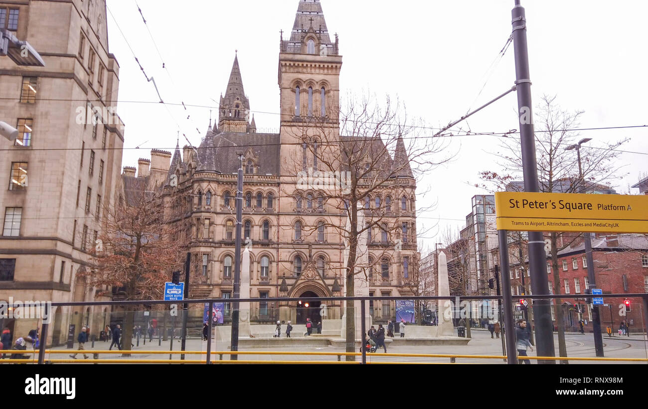 1 st peters square manchester hi-res stock photography and images - Alamy