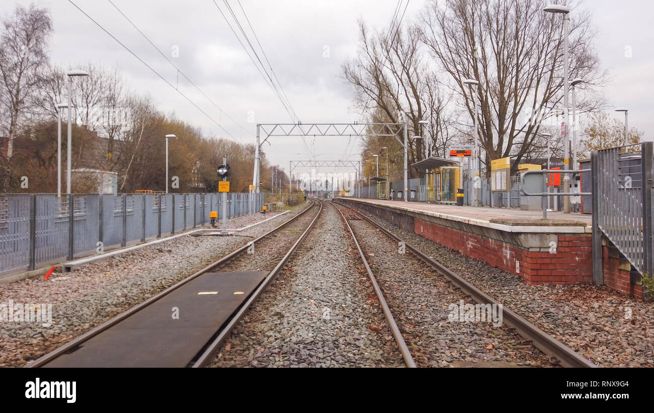 Old trafford metrolink station hi-res stock photography and images - Alamy