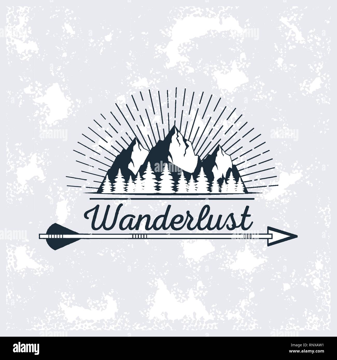 wanderlust adventure logo Stock Vector Image & Art - Alamy