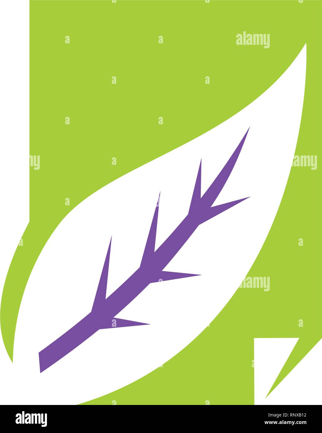 Leaf Logo Design Vector Template Isolated Stock Vector Image & Art - Alamy