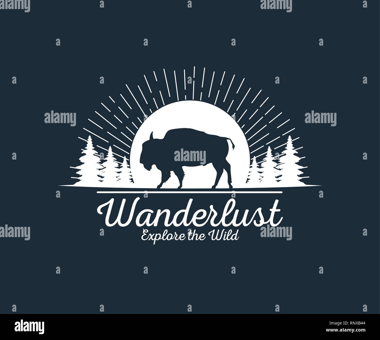 wanderlust adventure logo Stock Vector Image & Art - Alamy