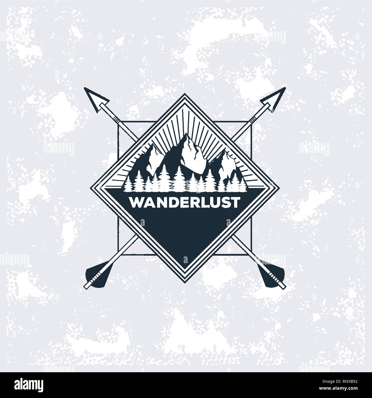 Trekking forest frame Stock Vector Images - Alamy