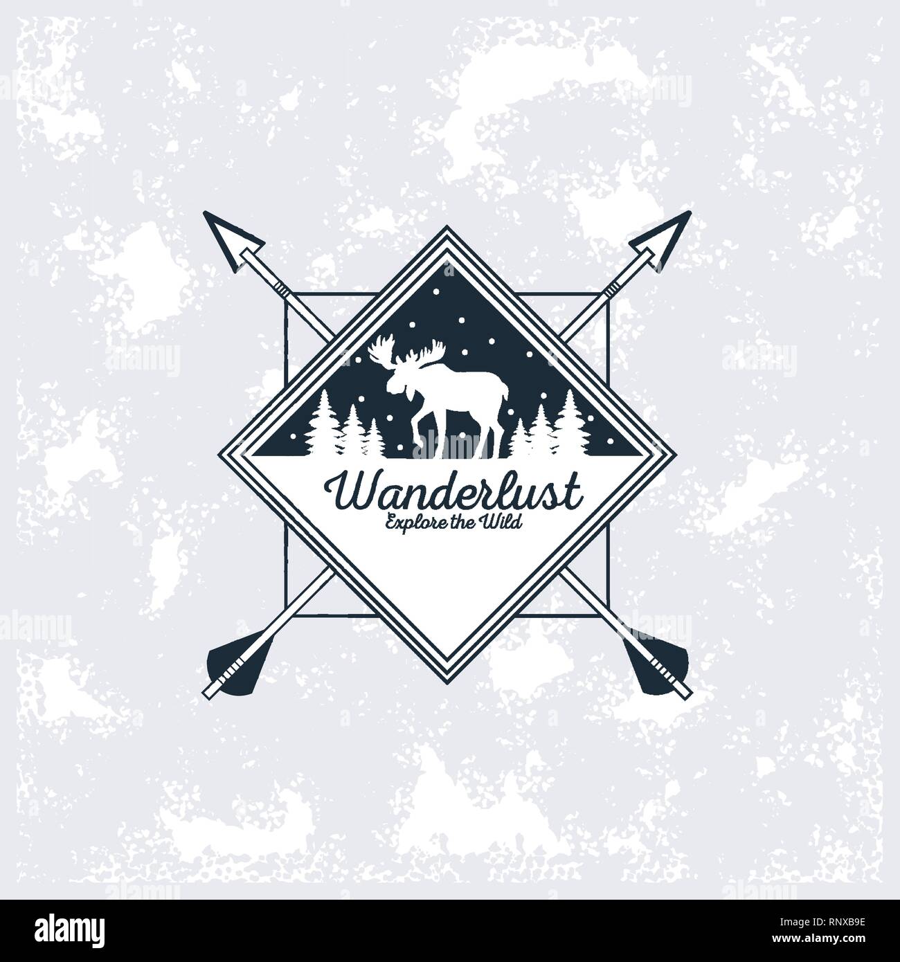 wanderlust adventure logo Stock Vector Image & Art - Alamy