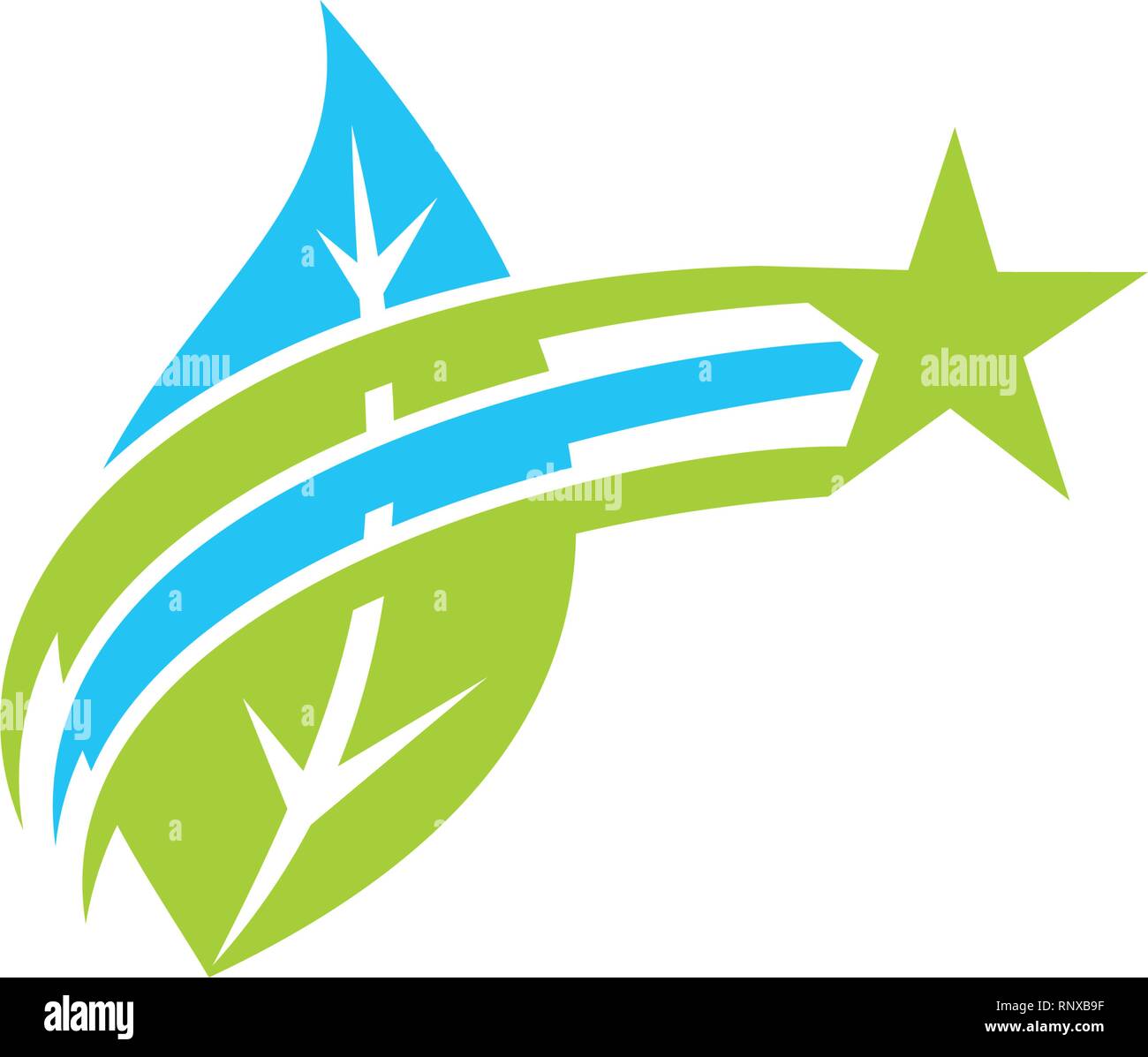 Leaf Logo Design Vector Template Isolated Stock Vector Image & Art - Alamy