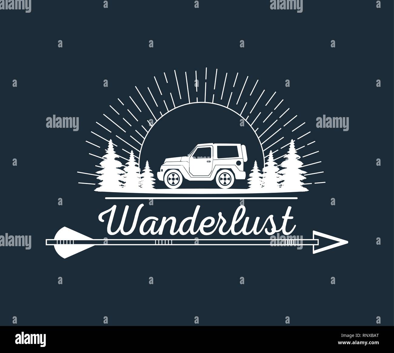 wanderlust adventure logo Stock Vector Image & Art - Alamy