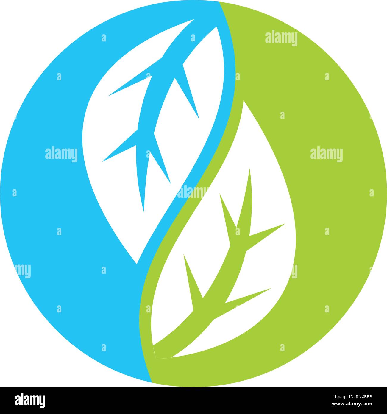 Leaf Logo Design Vector Template Isolated Stock Vector Image & Art - Alamy