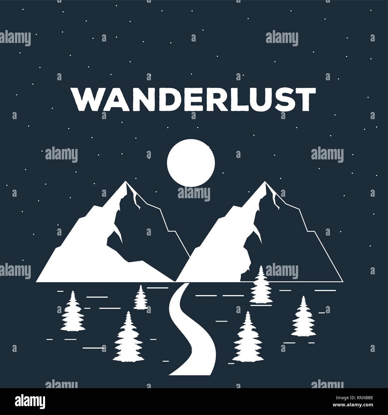 wanderlust adventure logo Stock Vector Image & Art - Alamy