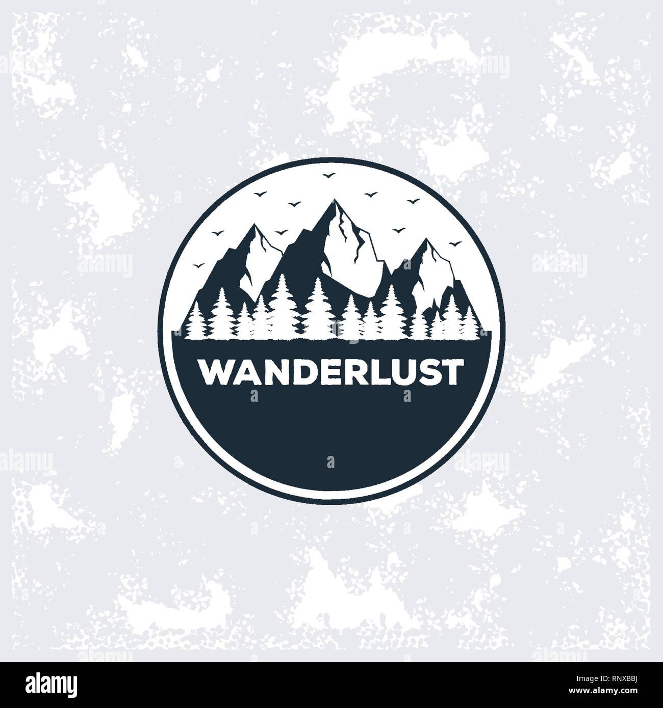 wanderlust adventure logo Stock Vector Image & Art - Alamy