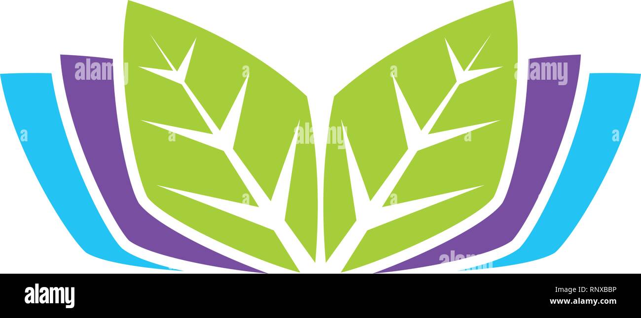 Leaf Logo Design Vector Template Isolated Stock Vector Image & Art - Alamy