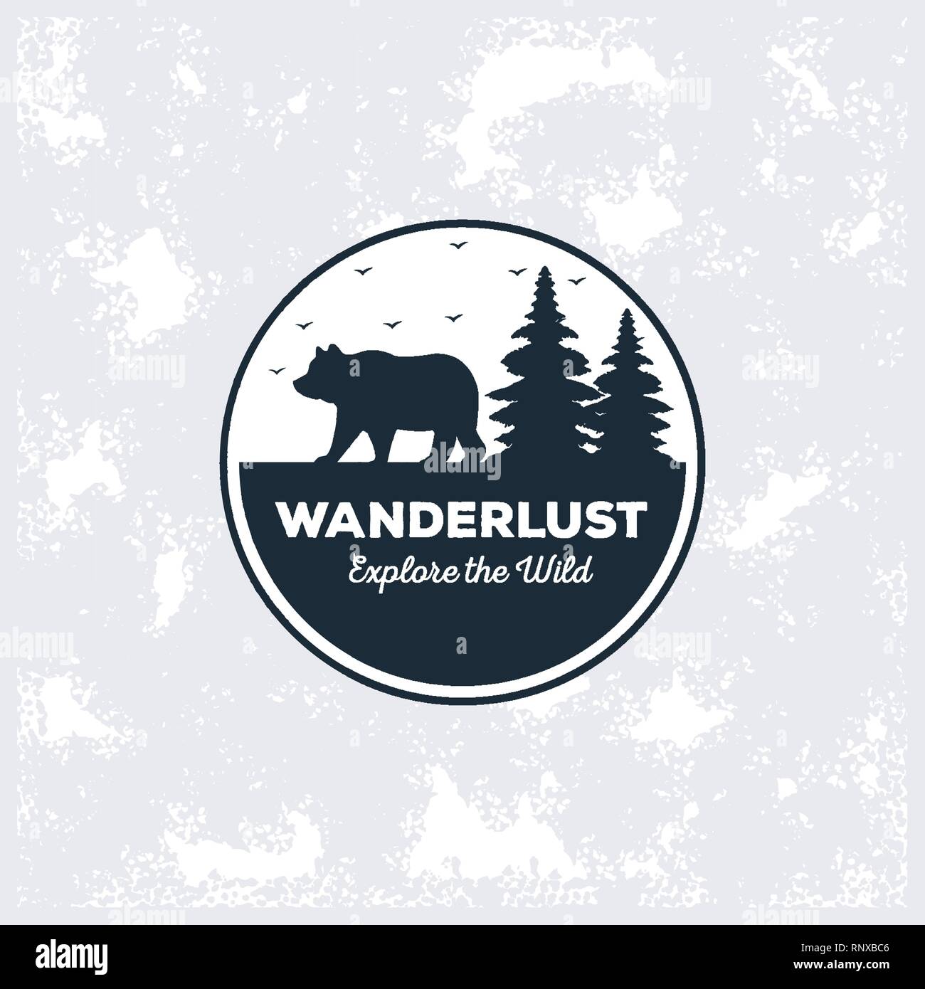 wanderlust adventure logo icon Stock Vector Image & Art - Alamy
