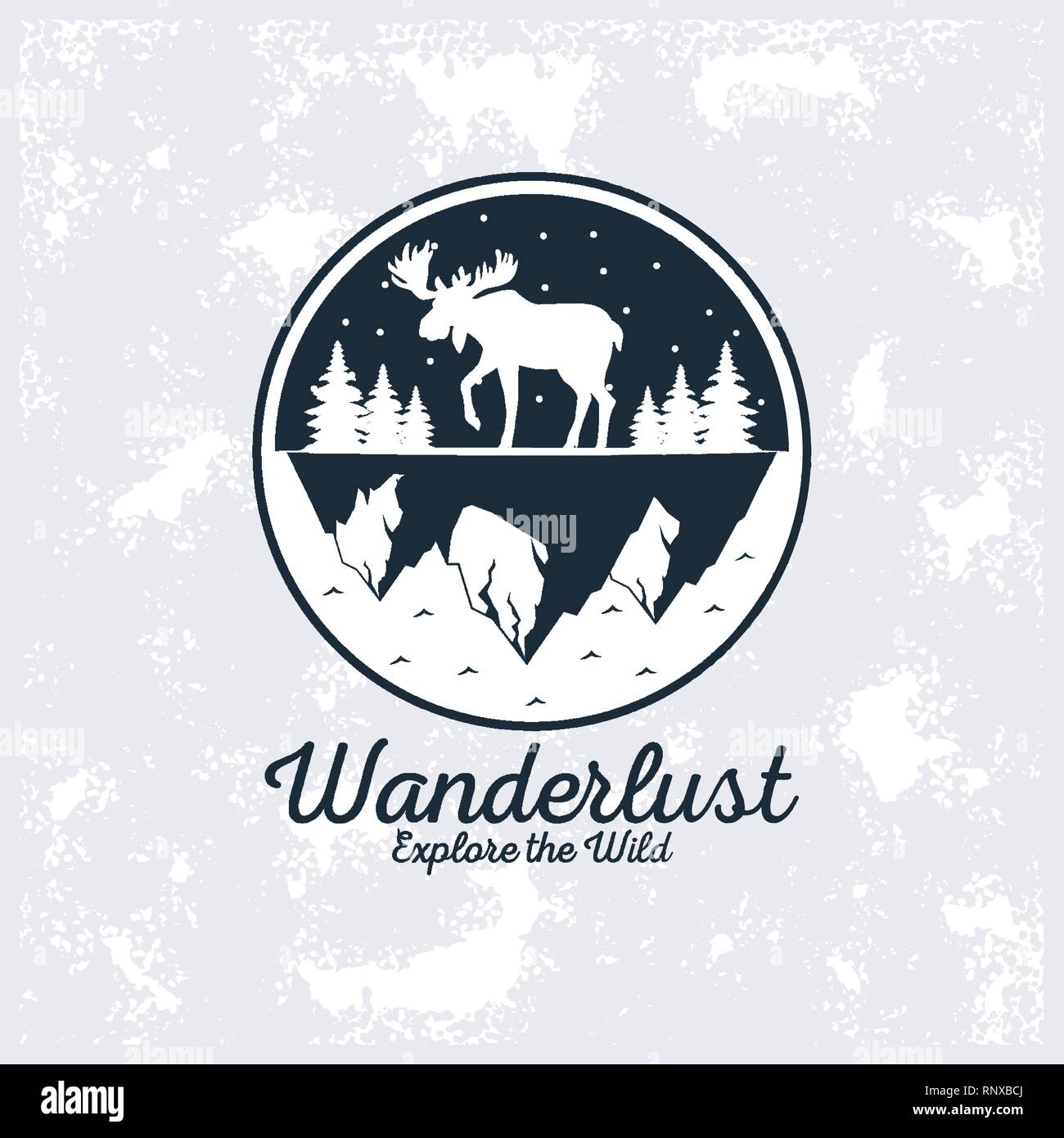 wanderlust adventure logo Stock Vector Image & Art - Alamy