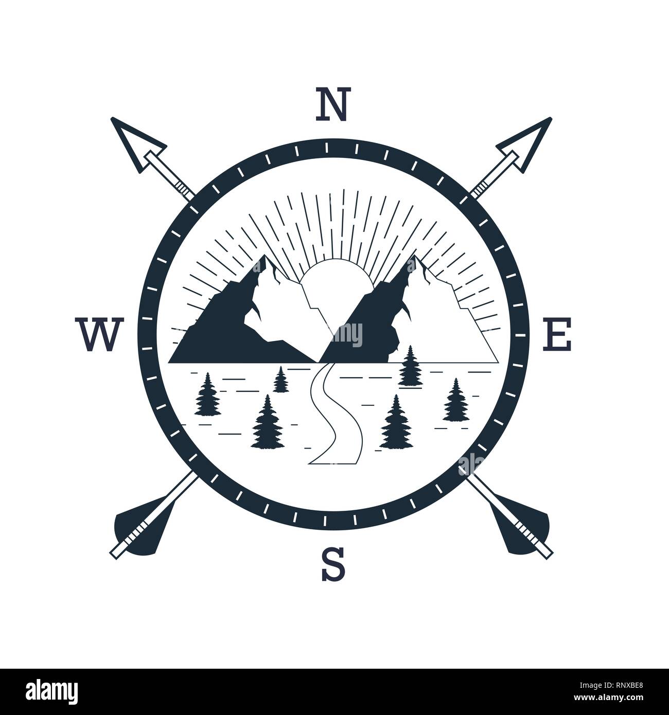 Adventure logo Stock Vector Images - Alamy