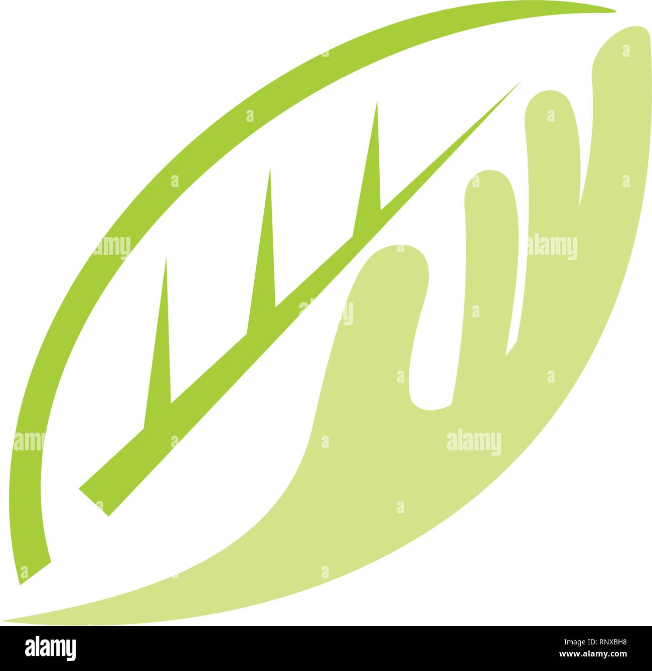 Leaf Logo Design Vector Template Isolated Stock Vector Image & Art - Alamy