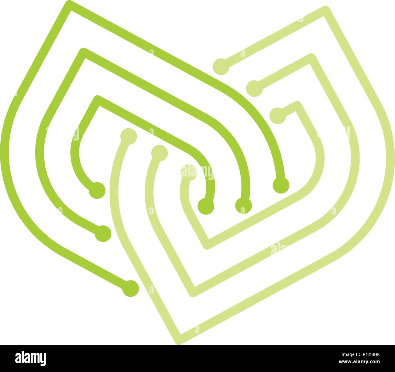 Leaf Logo Design Vector Template Isolated Stock Vector Image & Art - Alamy