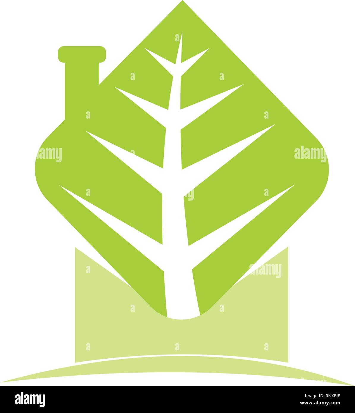 Leaf Logo Design Vector Template Isolated Stock Vector Image & Art - Alamy