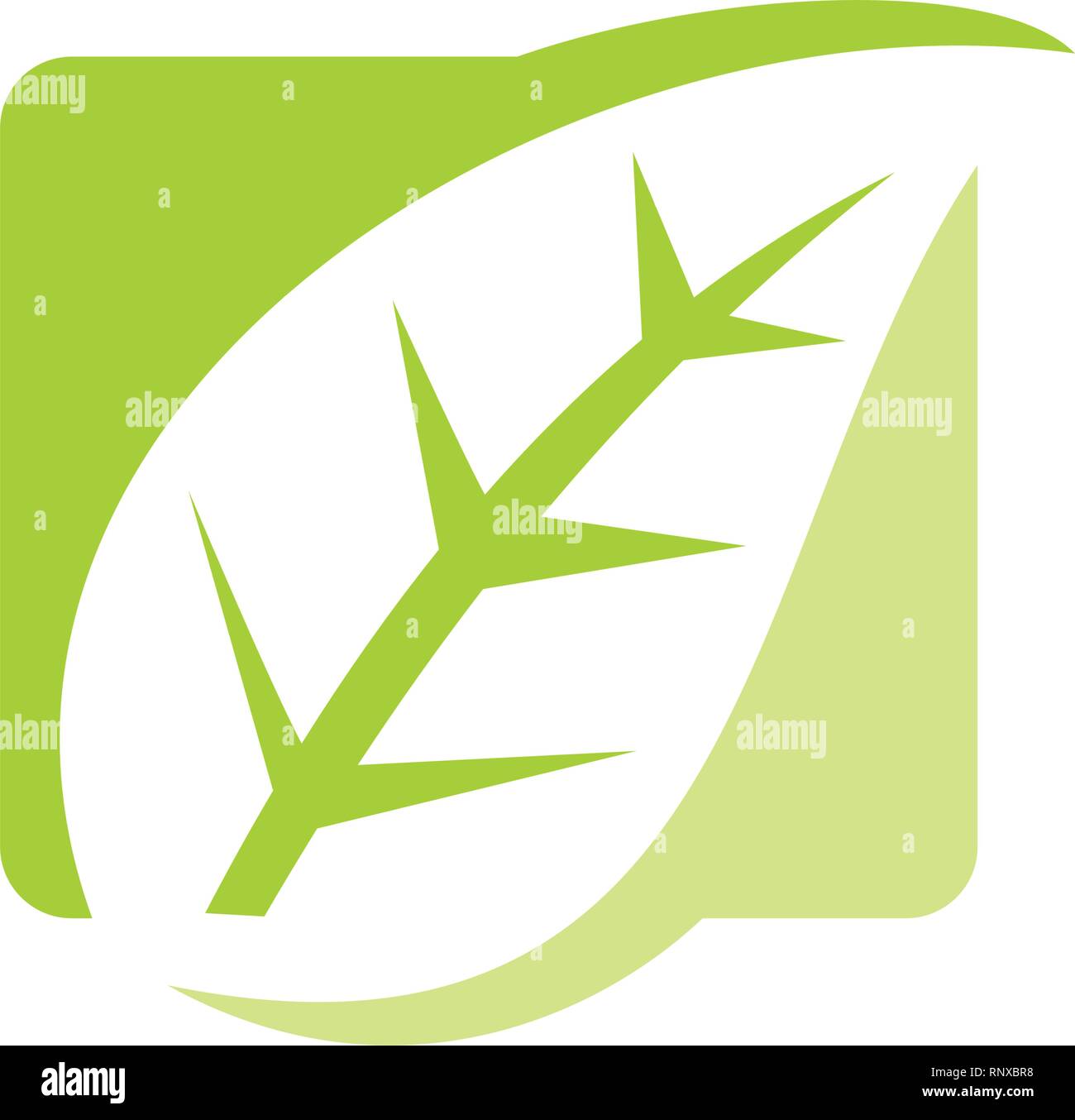 Leaf Logo Design Vector Template Isolated Stock Vector Image & Art - Alamy